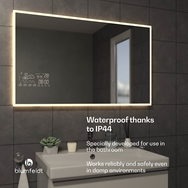 Blumfeldt infrared heater | Smart Mirror | 500 W 100 x 60 cm | Black