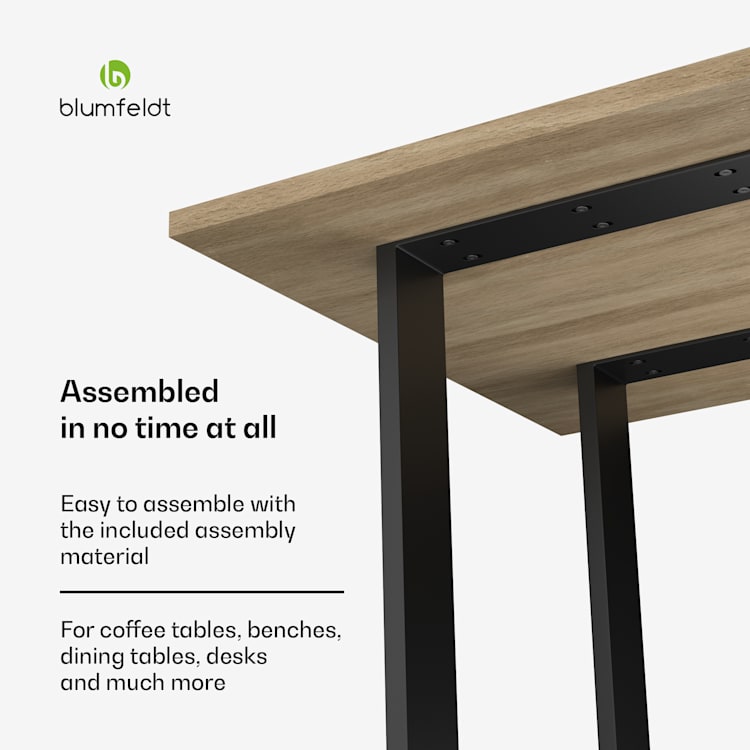 Blumfeldt UrbanFodge U table legs | modern design | for DIY projects 50 ...