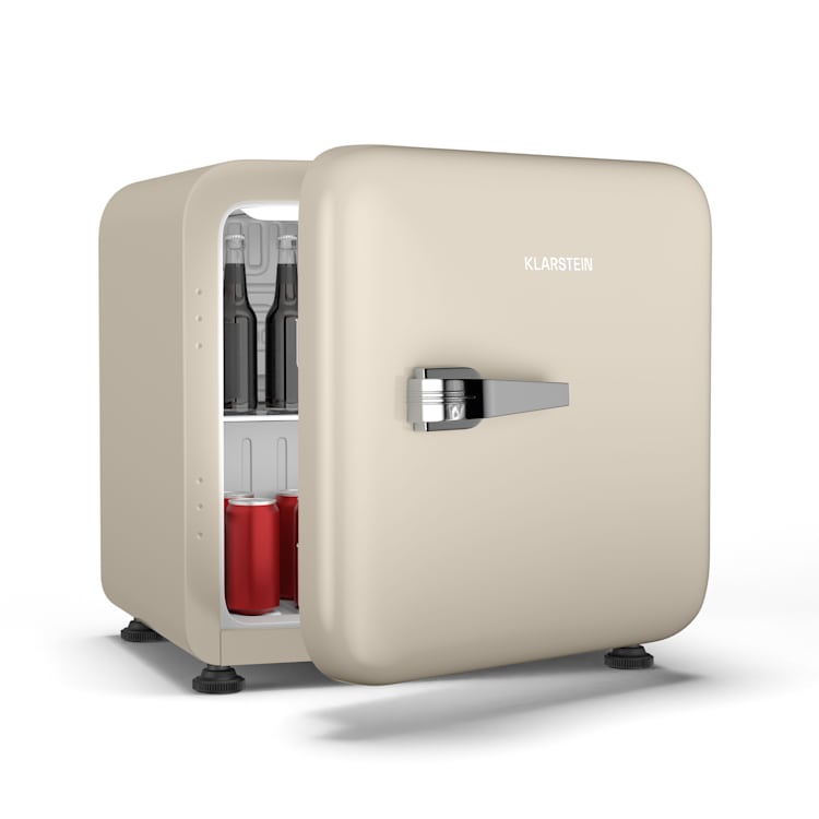 Klarstein Audrey Evo mini fridge | 43L | retro | cream 43 Ltr | Cream