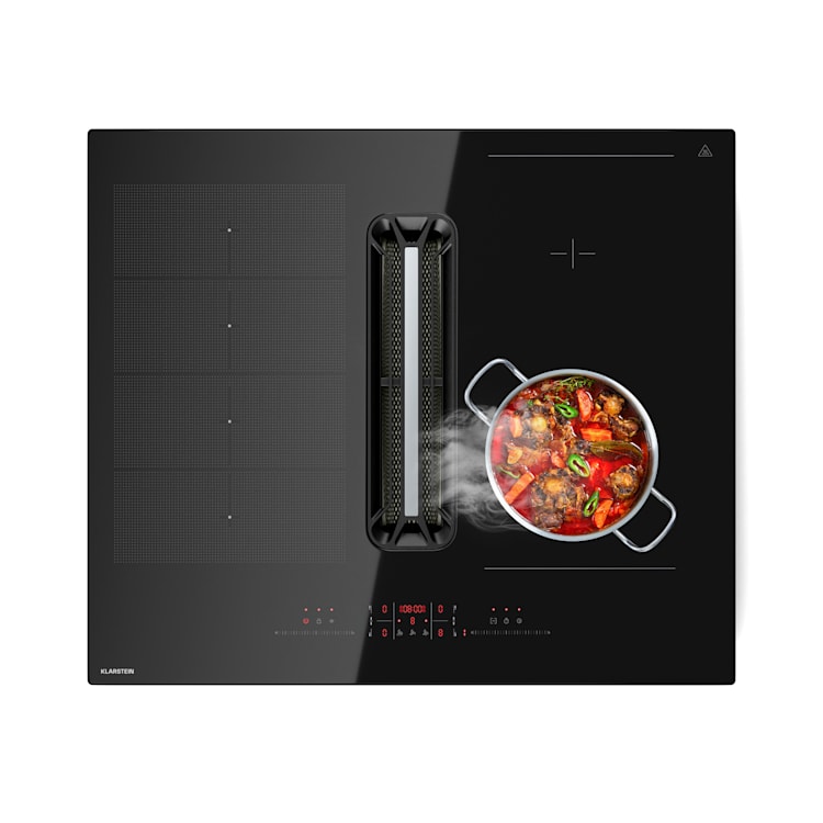 Klarstein AirJet Hybrid Down Air System | Induction hob + extractor fan ...
