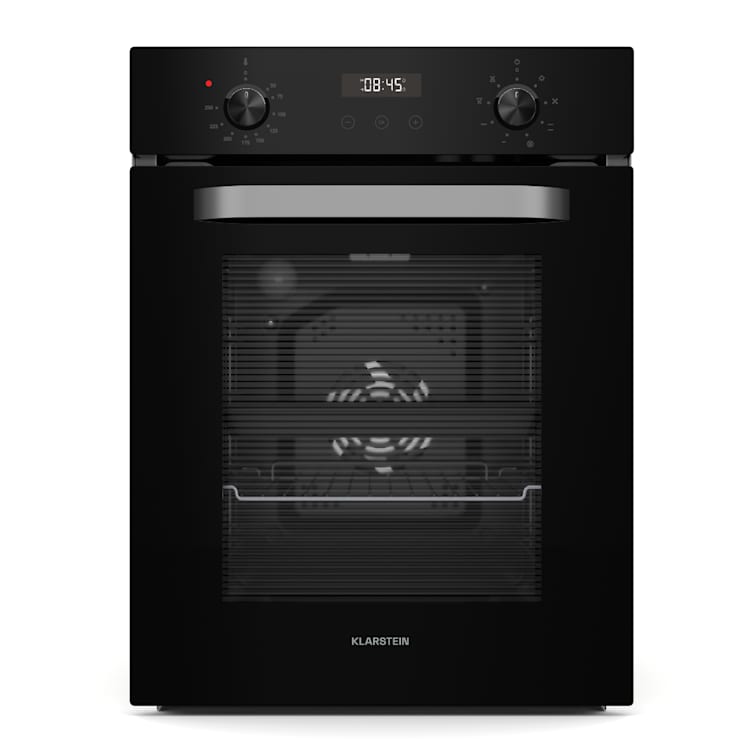 Klarstein SmartSlim Backofen Kompakt EEK A 49 L schwarz Schwarz