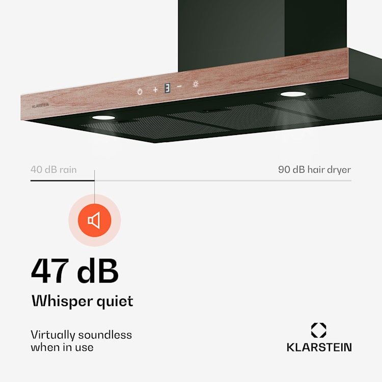 Klarstein ZenFusion T cooker bonnet | 881.6 m³/h | A++ | black 90 cm ...