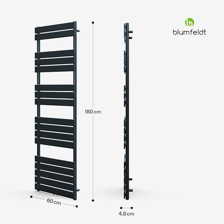 Blumfeldt Fairmont radiator wall-mounted modern 60x180 anthracite 60 x ...