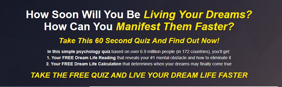 Living Your Dreams? Take This 60 Second Quiz - ChangeThatMind