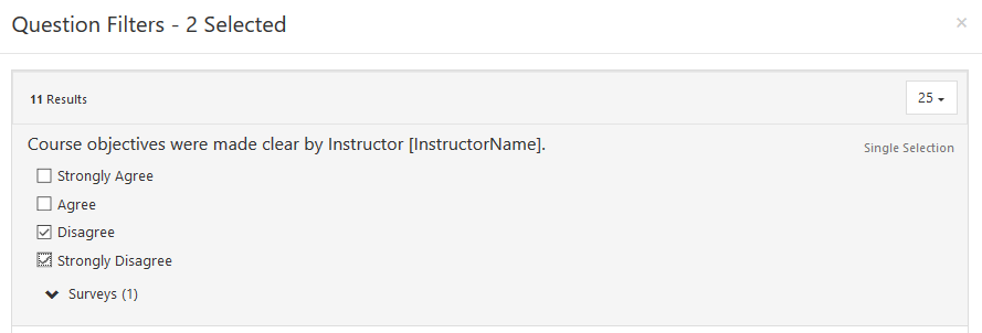 How do I filter results and add benchmarks to my Course Evaluation ...