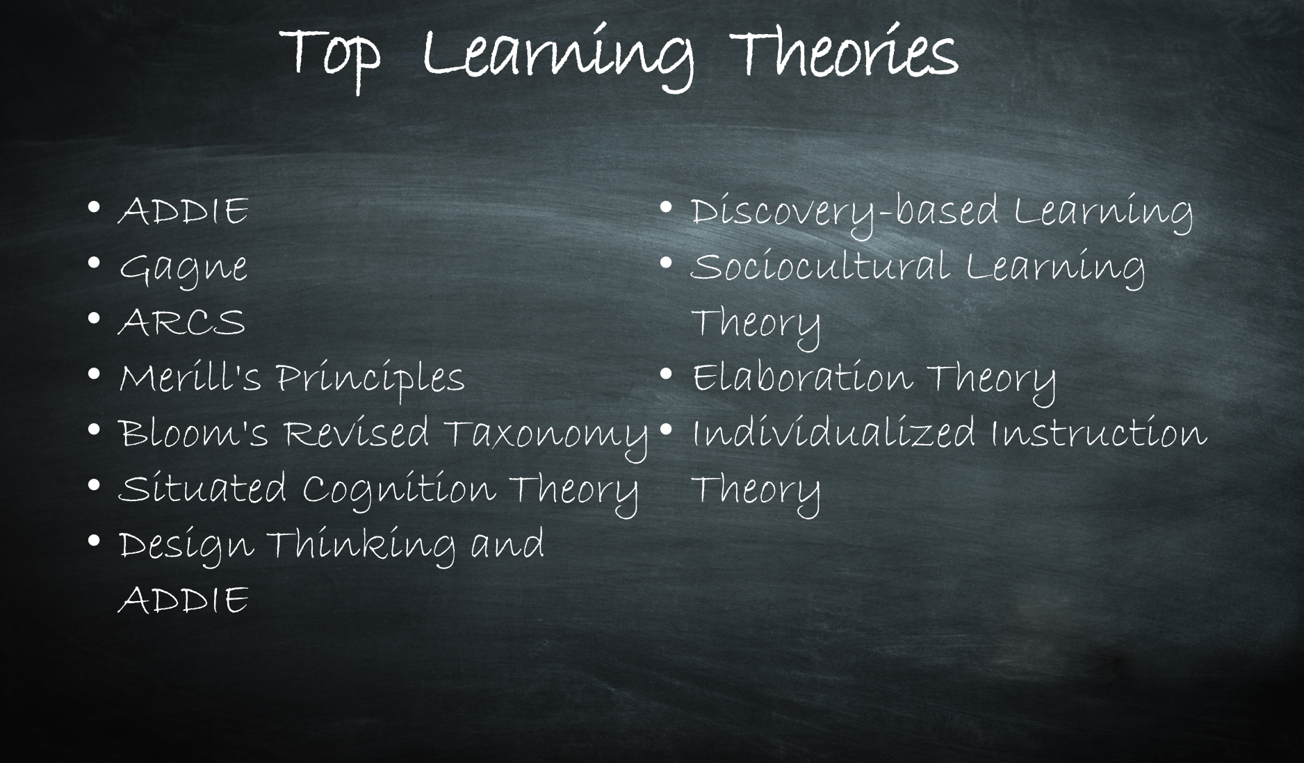 Top Learning Theories and Models for Instructional Designers