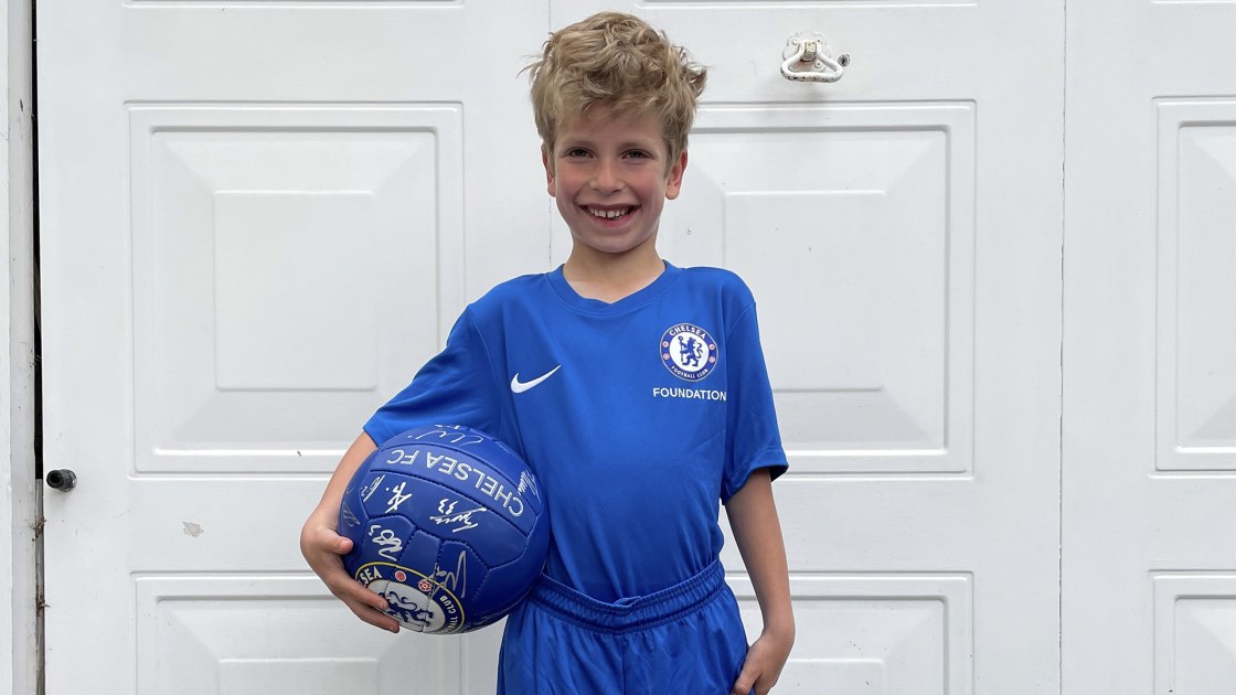 Chelsea Foundation participant wins signed football | News | Official ...