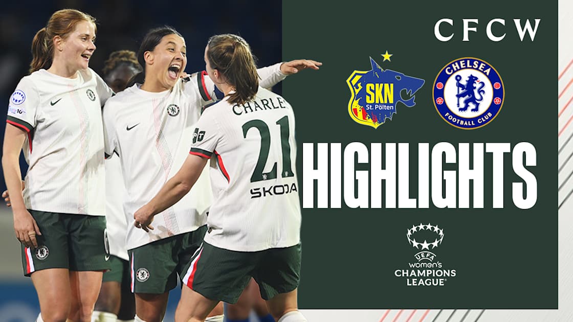 UWCL Highlights: St. Polten 0-6 Chelsea | Video | Official Site ...