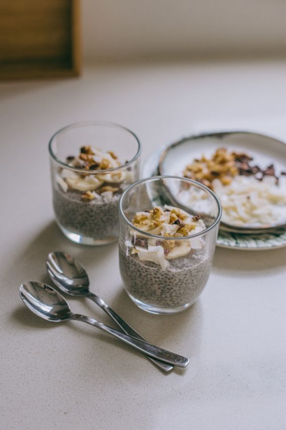 Chunky Monkey Chia Pudding | Supal Desai