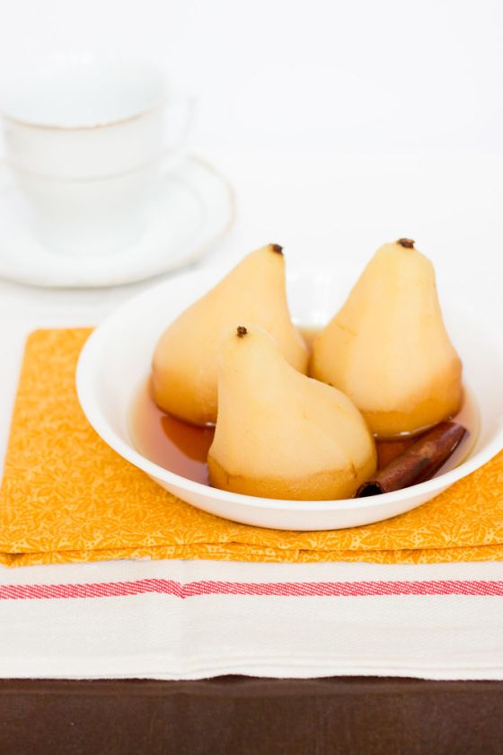 Chai Spiced Port Poached Pears Recipe | Supal Desai
