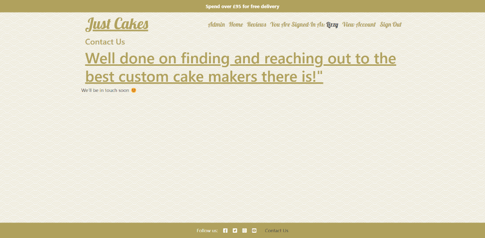 GitHub - CheyenneMDavid/Just-Cakes