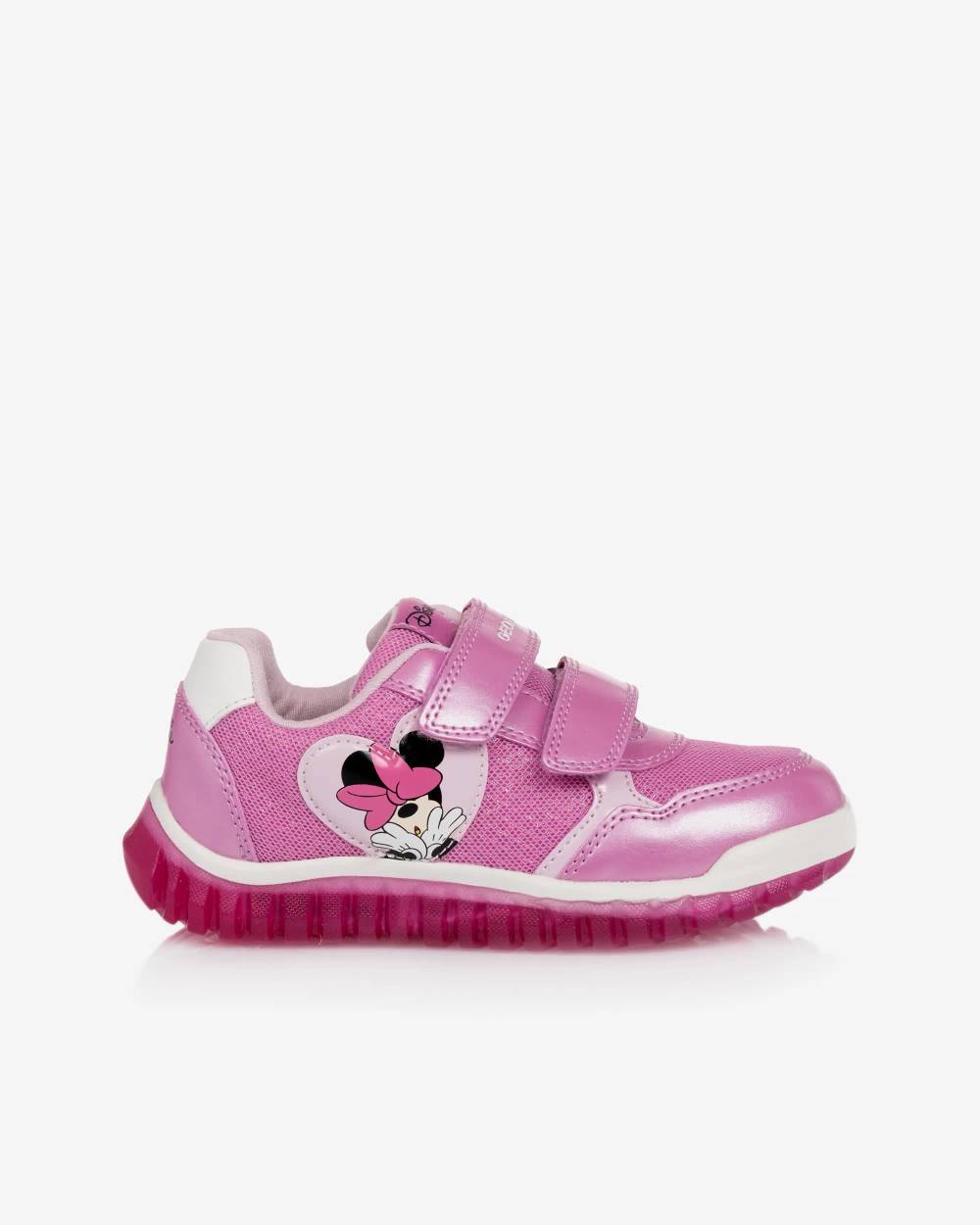 Geox - Girls Pink Disney Light-Up Trainers | Childrensalon
