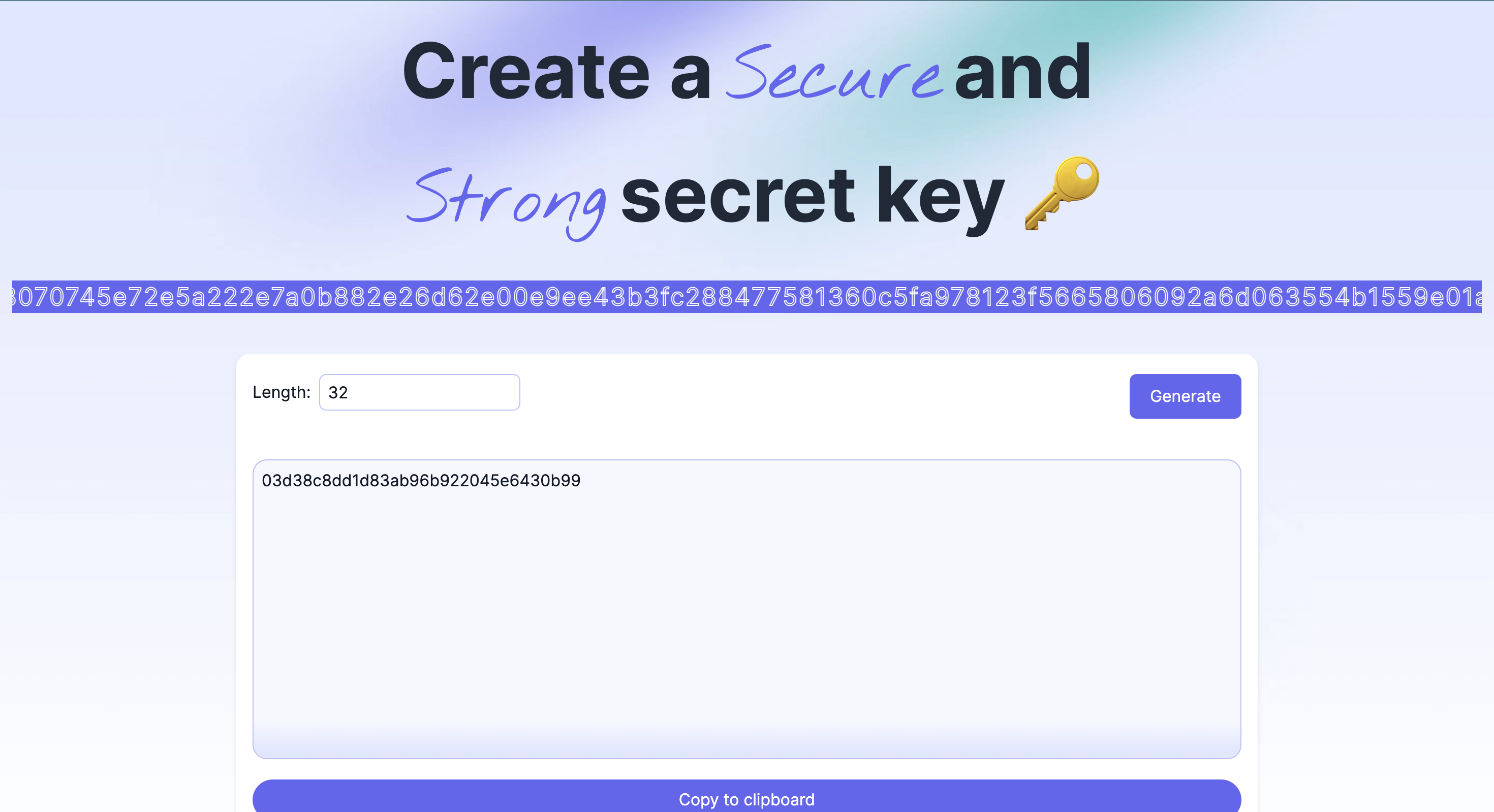 GitHub - chocoscoding/keygen: Generate secret keys with a nice and intuitive ui