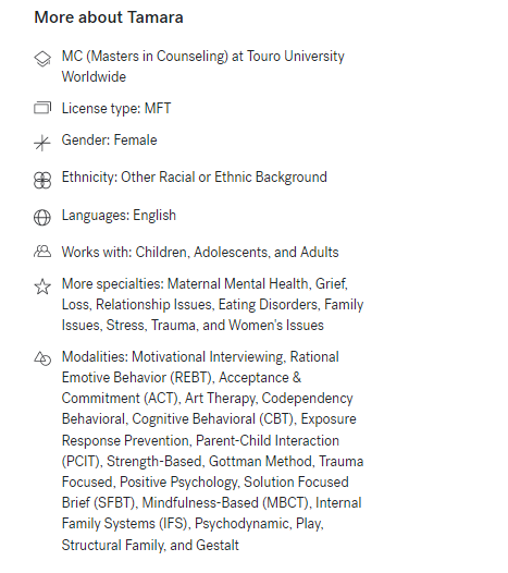 Tamara Leah Sauer-Diner LMFT is a therapist serving CA and NJ.