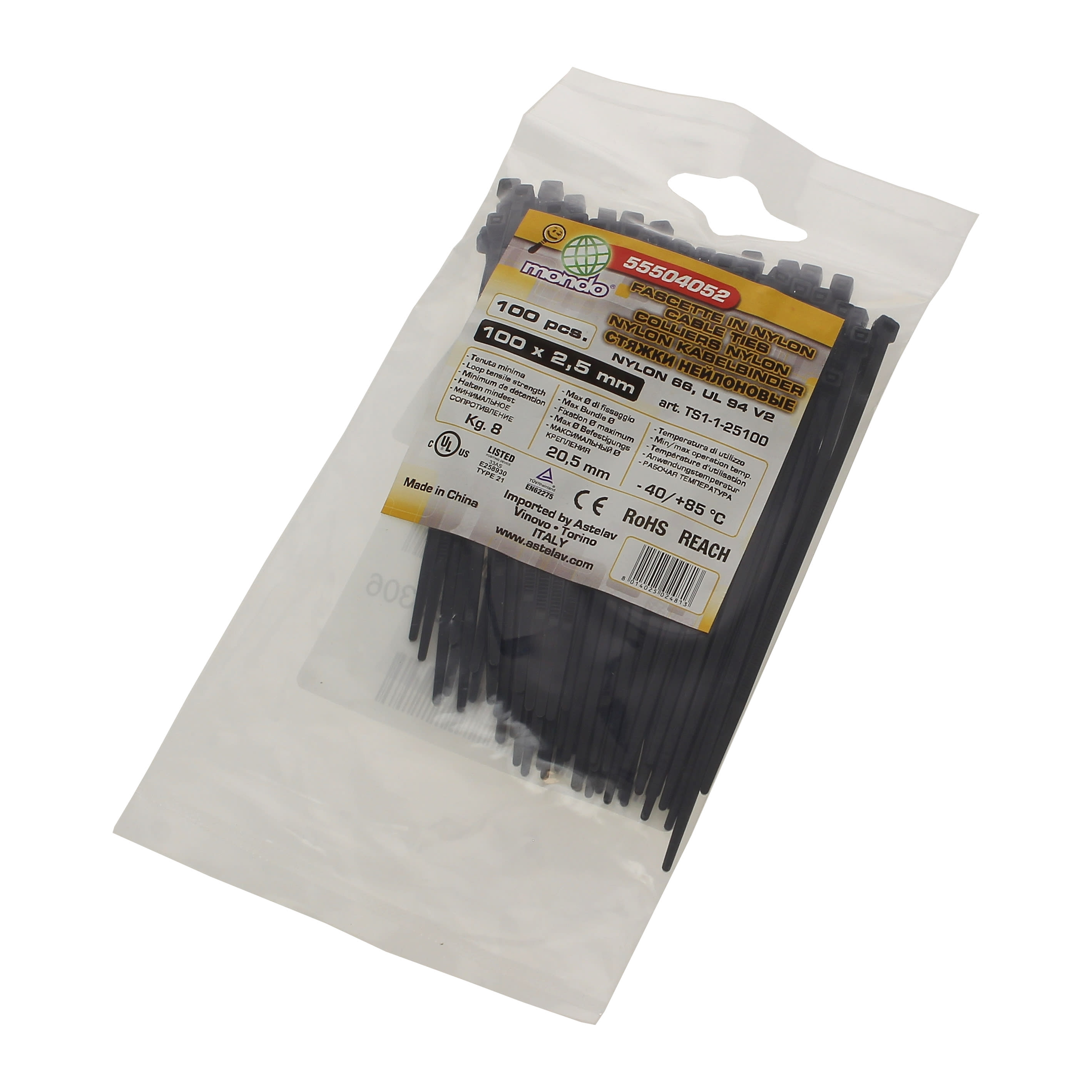 Collier rilsan 100x2,5 par 100 - Livraison rapide