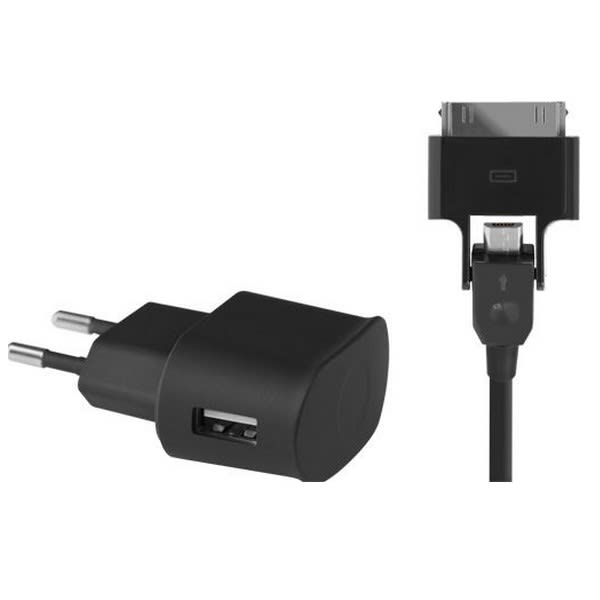 Chargeur 1a micro usb + iphone pour Mobile Blackberry - Livraison rapide
