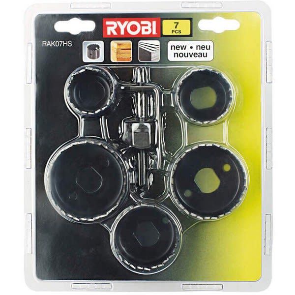 Scie cloche 7 pieces 5132002548 RAK07HS pour Perceuse Ryobi - Livraison ...