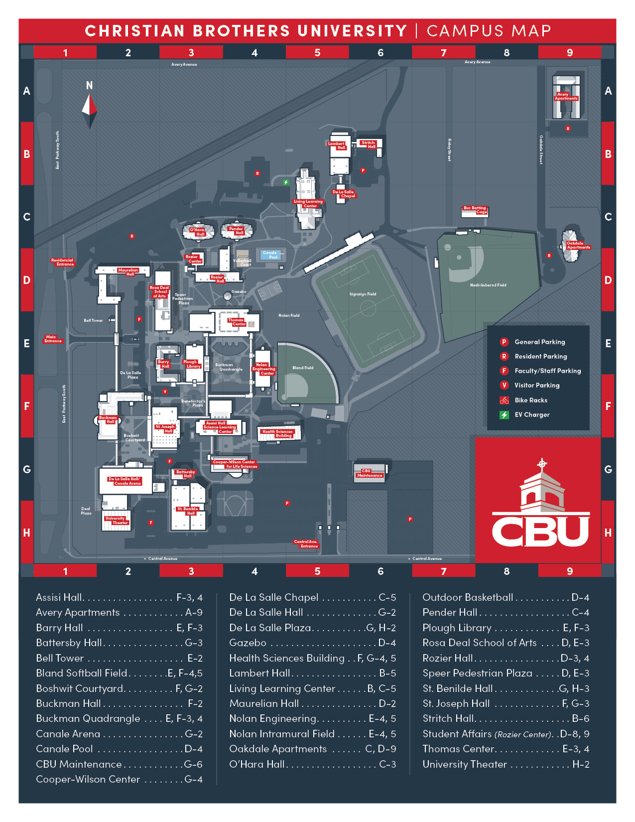 Campus Maps - Christian Brothers University