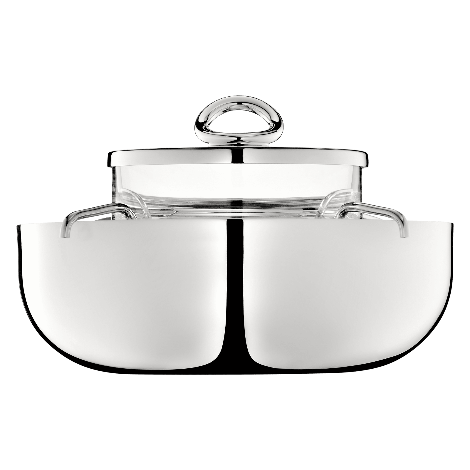 Large Silver-Plated Caviar Serving Set Vertigo - Christofle