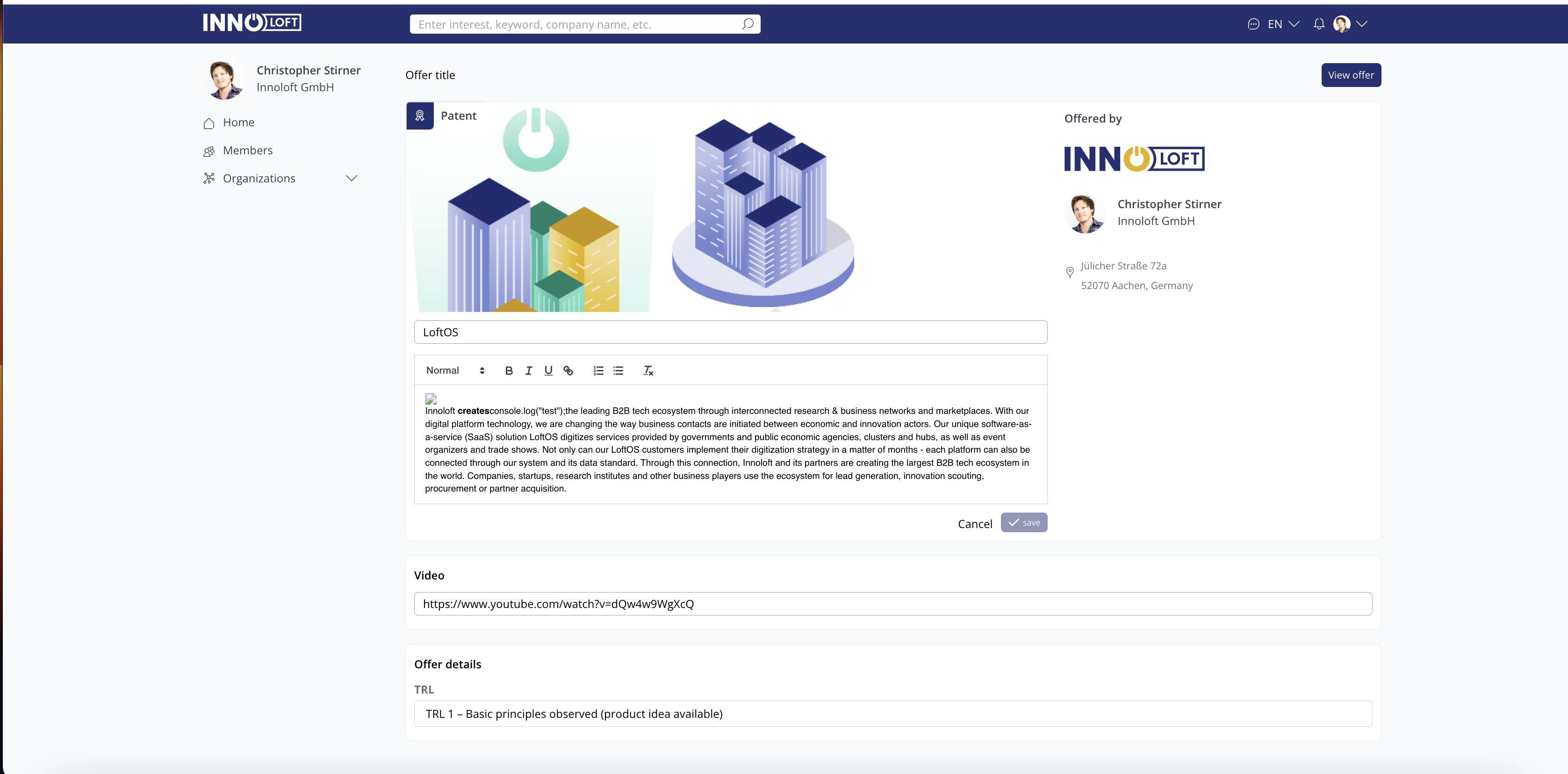 GitHub - ChuksJoshuaa/Innoloft: Innoloft: Revolutionizing B2B Tech Ecosystems and Digital ...