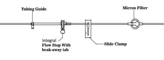 Moog Medical 340-4127 - EPIDURAL YELLOW STRIPED TUBING W/ VENTED 0.22 ...