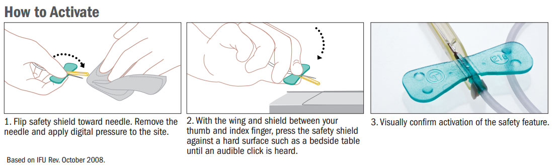 Terumo SV*S19BL - Surshield Safety Winged Infusion Set with 19G x 3/4 ...