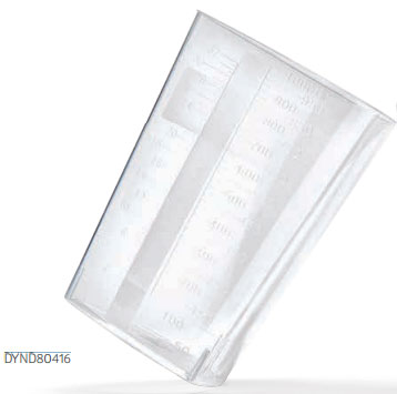 Medline DYND80416 - Triangular Intake / Output Containers, Rigid, Clear ...