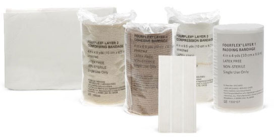 Medline MSC4400 - Fourflex Bandage System, Fourflex Kit, 4-Layer, 8 EA ...