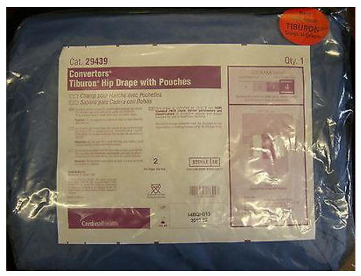 Cardinal Health 29439 - Hip Drape with Pouches, Tiburon, 5/cs - CIA Medical