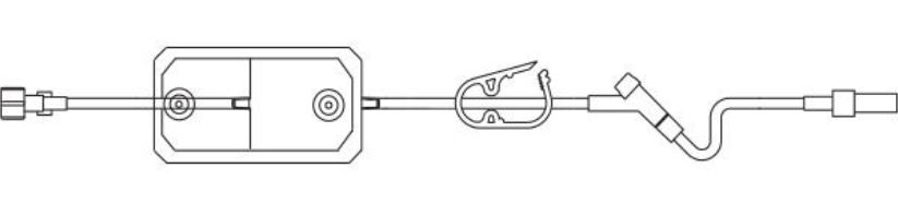 Baxter 2C1103 - Straight-Type Extension Set with Micron FilterExtension ...