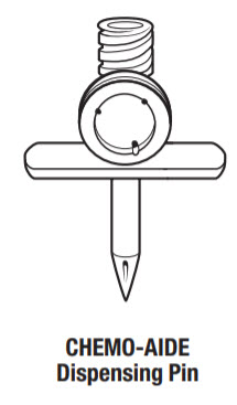 Baxter 2N9106 - Chemo Pin w/Female Luer 50/CS - CIA Medical