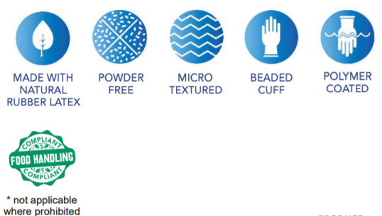 Sempermed SCLT102 - SemperCare Latex - Powder-Free, Exam, Textured Gloves, Small Size, 100 ...