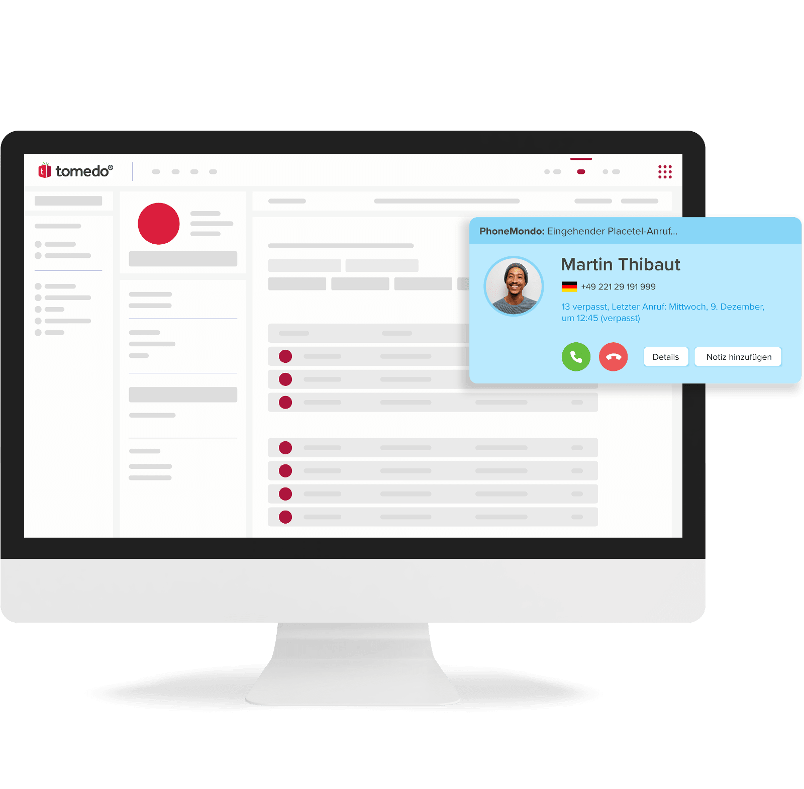 tomedo Integration mit Telefonie-Lösung von Placetel