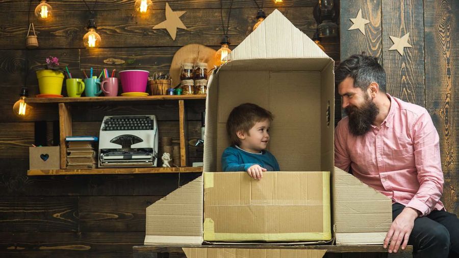Repurpose Cardboard Boxes with Your Kids