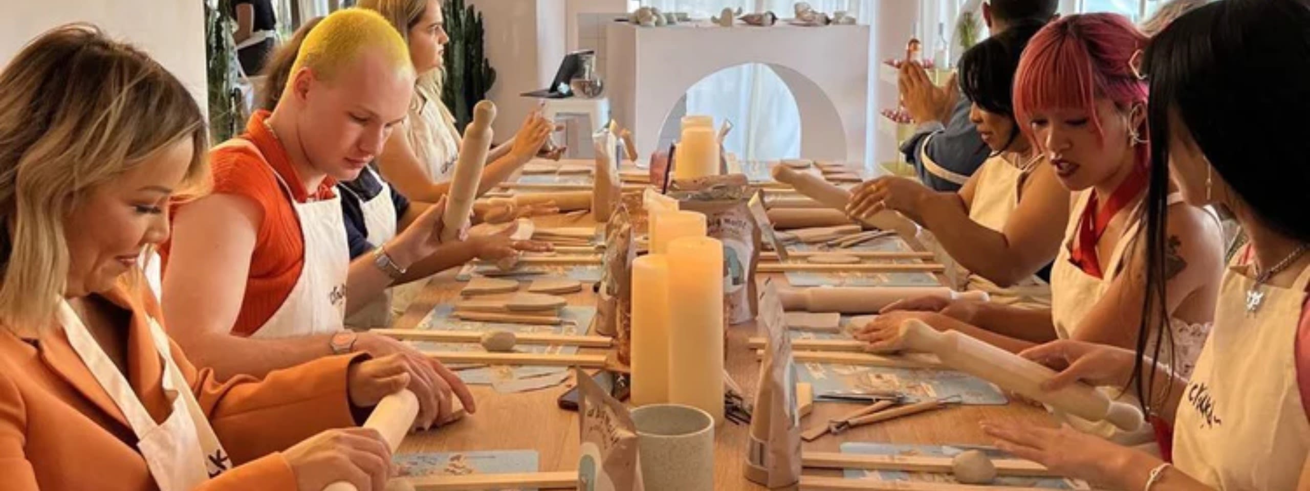 Clay and Sip Class: Slab Vases and Bottomless Rosé | City of Sydney - What’s On