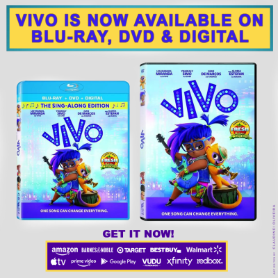 VIVO is now available on Blu-Ray, DVD & Digital