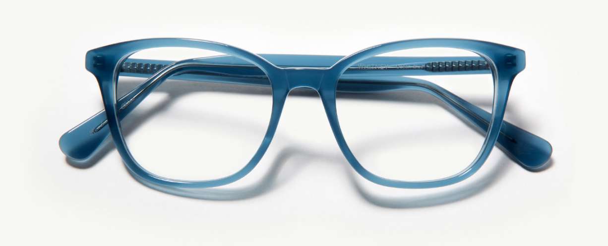 Whitney - Low Bridge Fit Eyeglasses in Ocean Blue for Women | Classic Specs