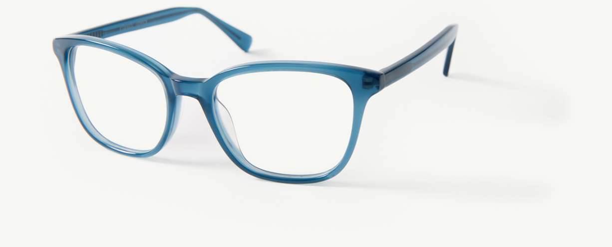 Whitney - Low Bridge Fit Eyeglasses in Ocean Blue for Women | Classic Specs