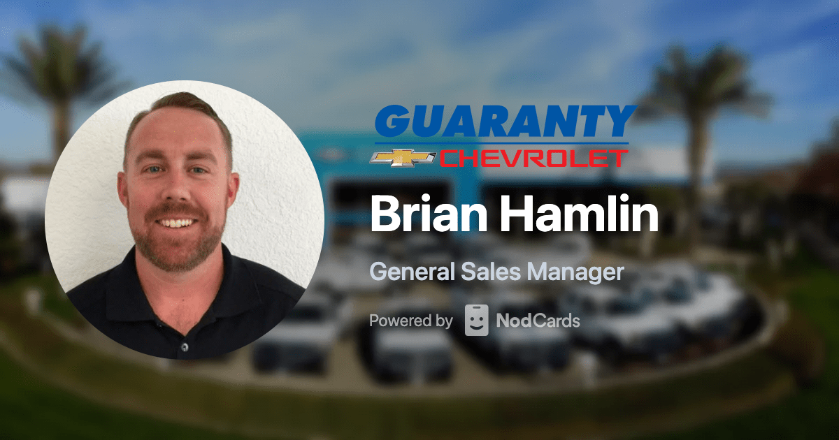 Brian Hamlin | General Sales Manager