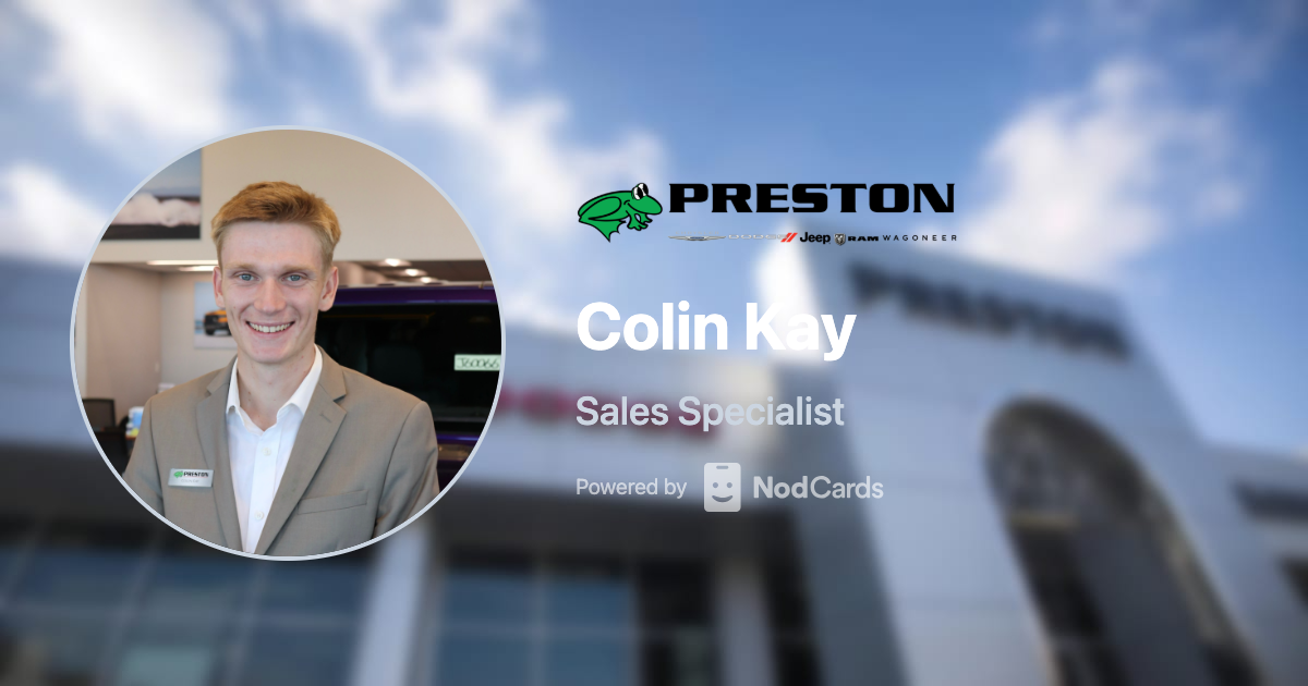 Colin Kay | Sales Specialist