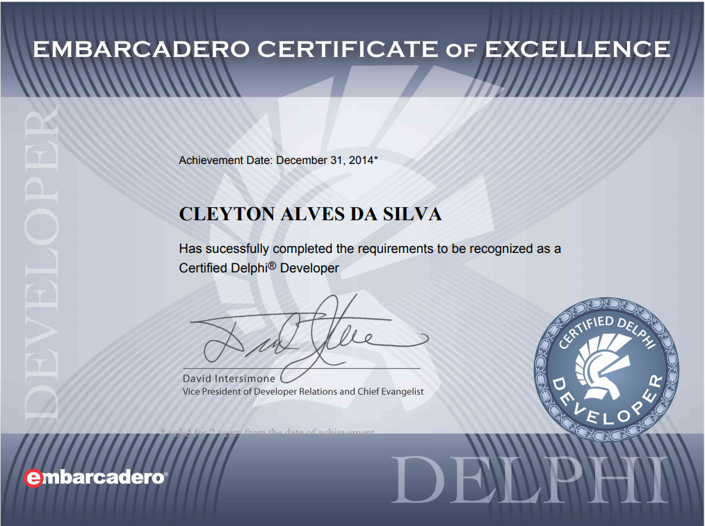 Cleyton A. - Senior Software Engineer | Certified Senior Delphi Developer | Node.js | React ...