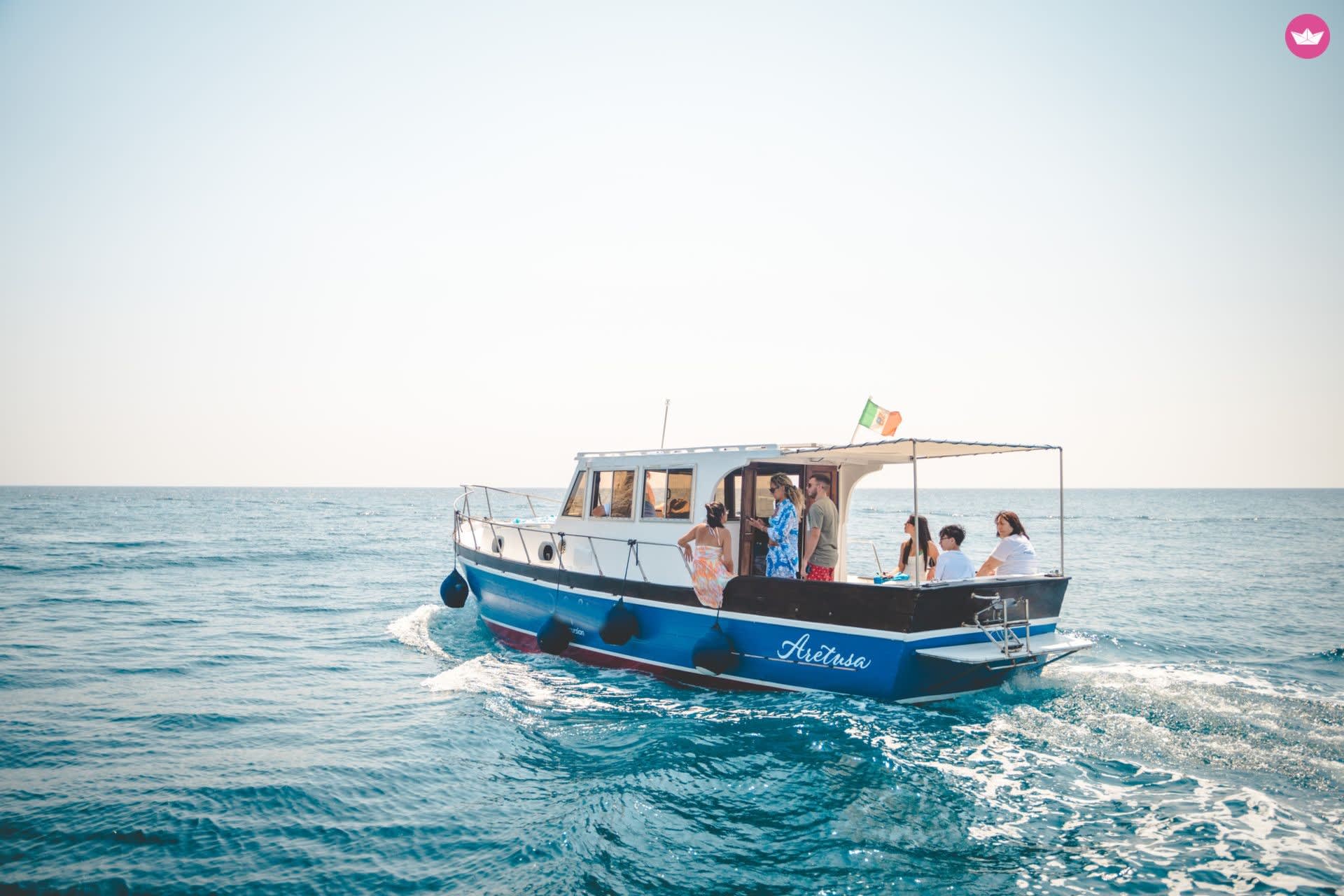 Excursion privée en bateau d'une demi-journée à Syracuse - Click&Boat