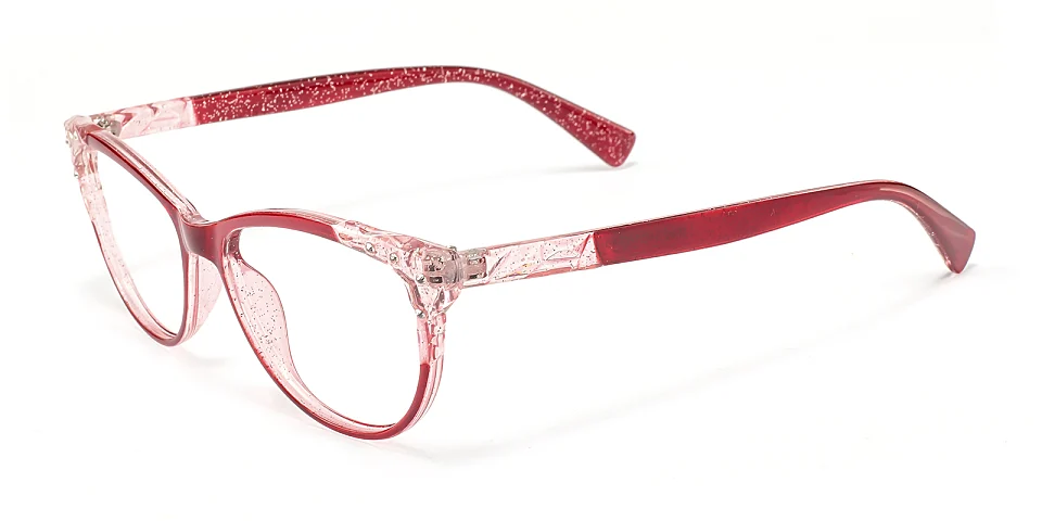 Yana Red Cat Eye Eyeglasses