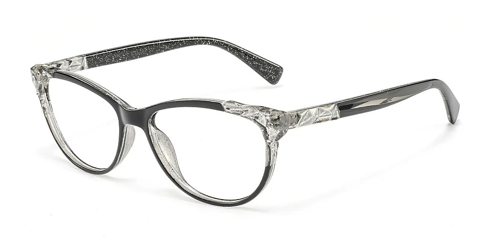 Yana Black Cat Eye Eyeglasses