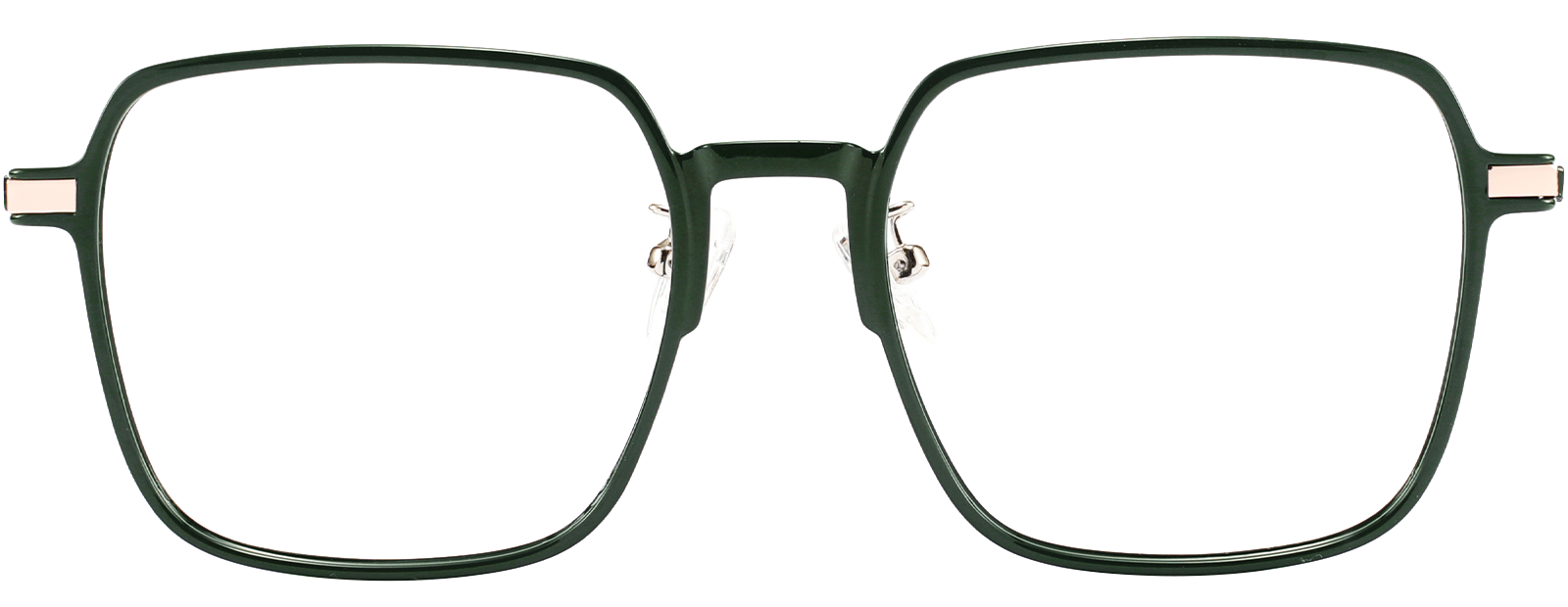 Sandy Dark Green Square Eyeglasses