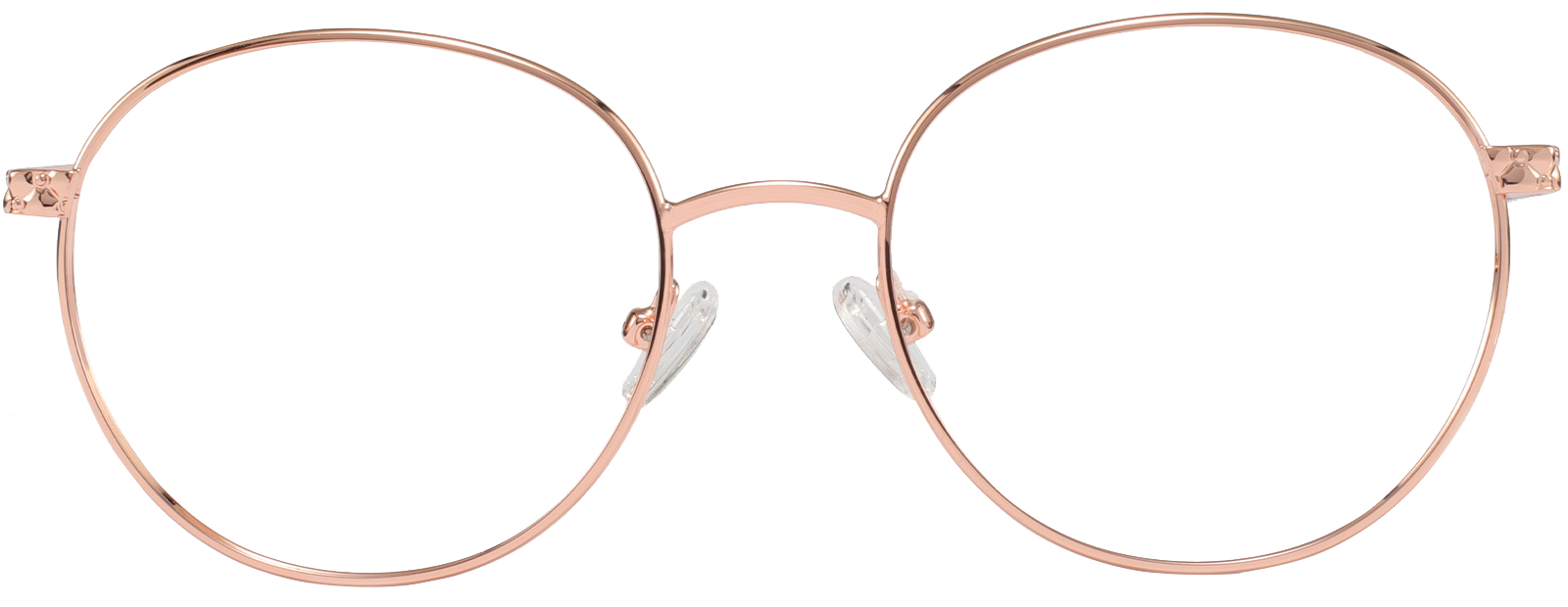Suzy Rose Gold Round Eyeglasses | CliCliMe.com