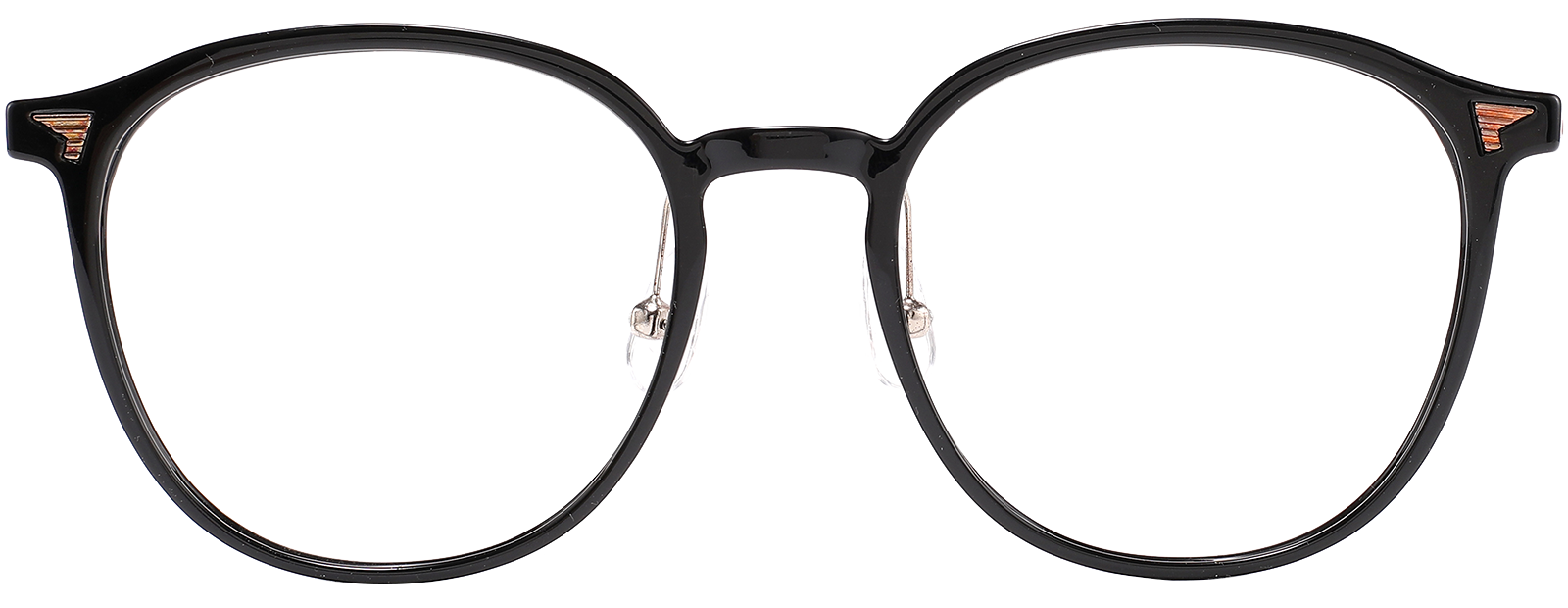 Fourney Black Round Eyeglasses