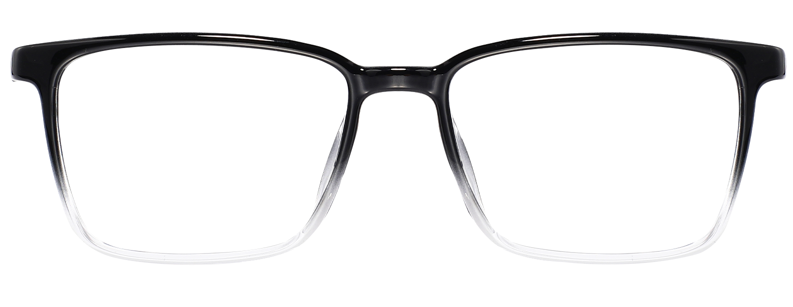 Sean Black & Clear Rectangle Eyeglasses | CliCliMe.com