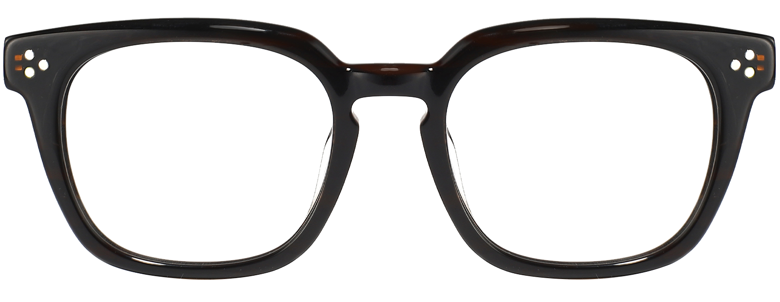 Darrick Black And Brown Square Eyeglasses