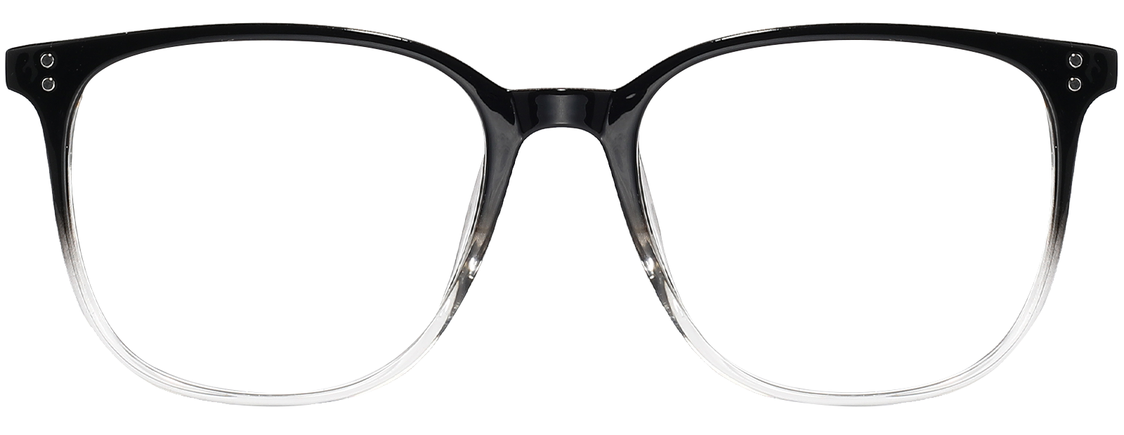 Ethan Black & Clear Square Eyeglasses | CliCliMe.com